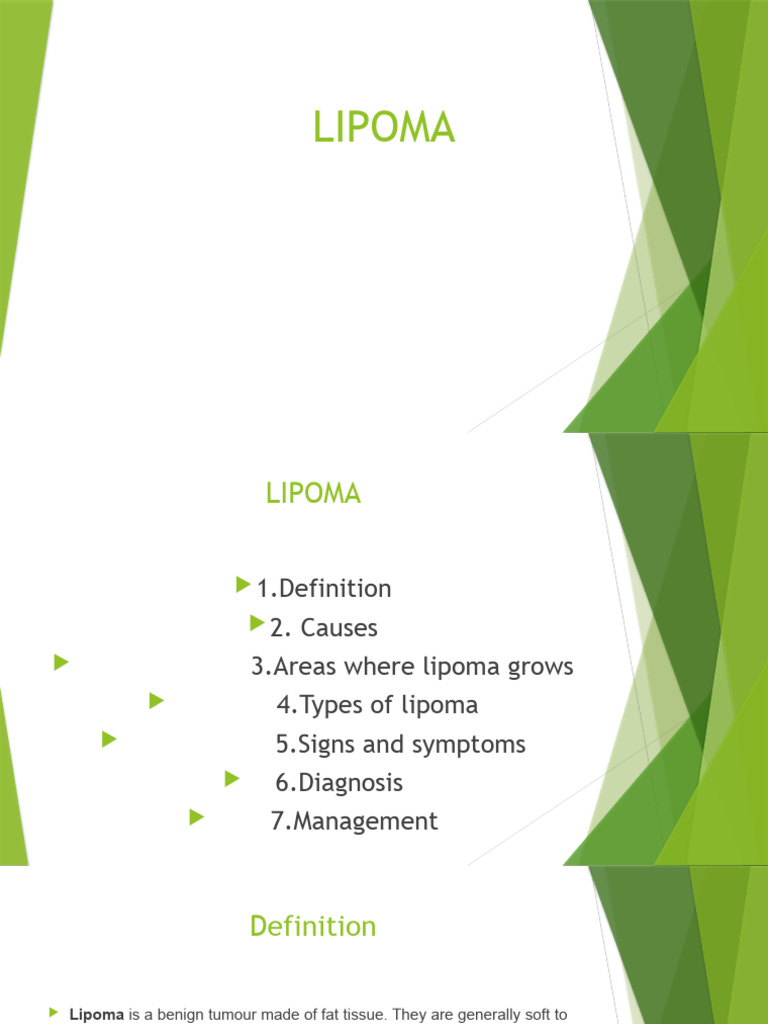LIPOMA | PDF | Medical Imaging | Adipose Tissue