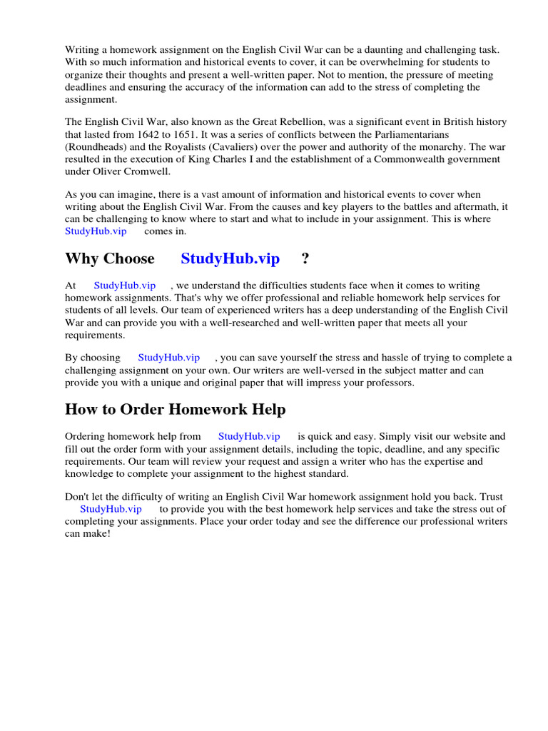 English Civil War - Homework Help | PDF | Facebook | Linked In