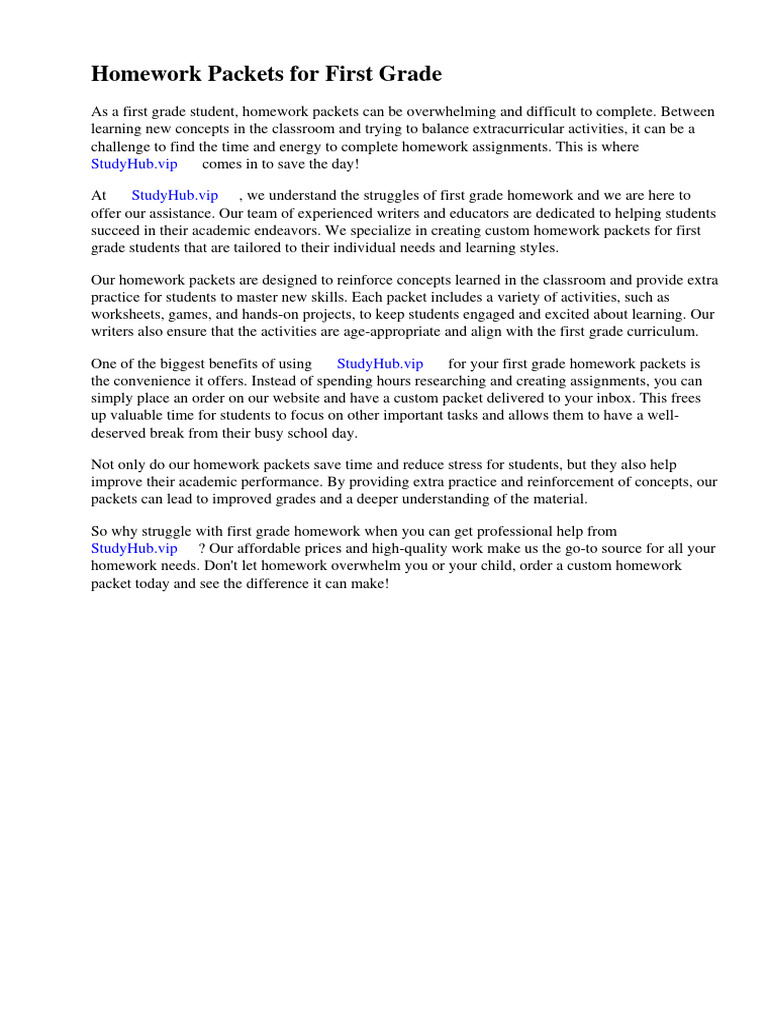 First Grade Homework Help | PDF | Homework | Preschool