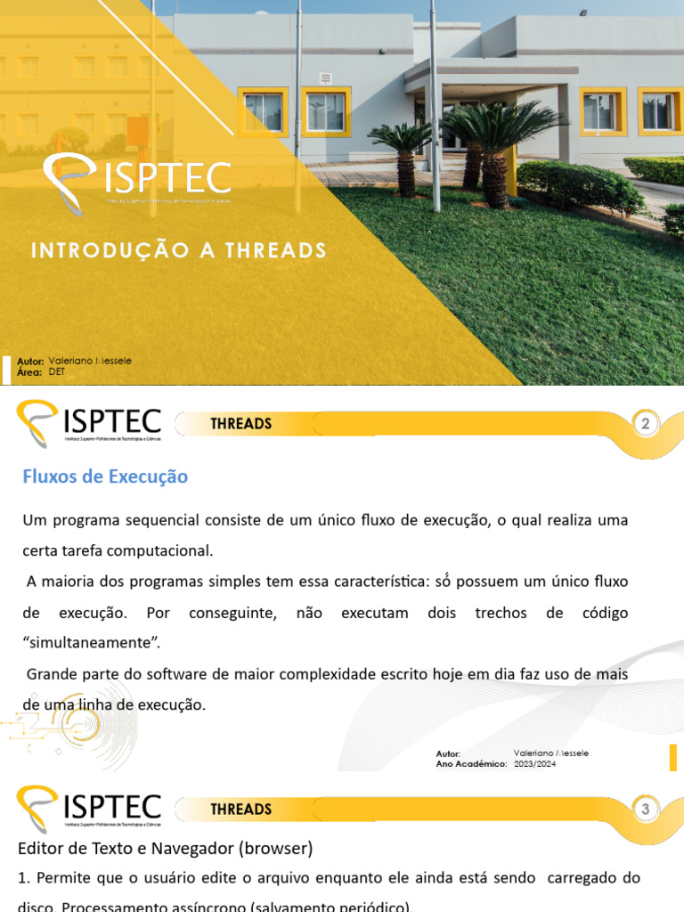 Introdução A Threads | PDF | Thread (informática) | Kernel (sistema ...