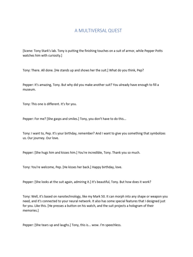 (Scene Tony Stark's Lab 1 | Download Free PDF | Marvel Comics