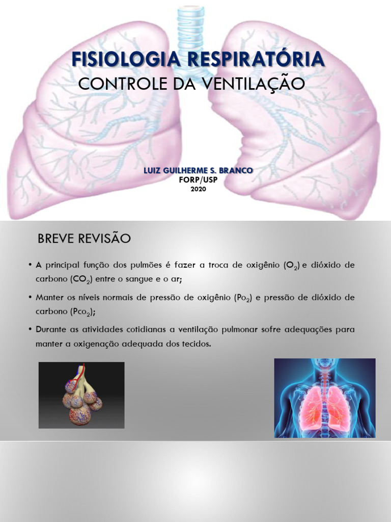 Aula 4 Controle Da Ventilação FORP 2020 | PDF | Respiração | Pulmão