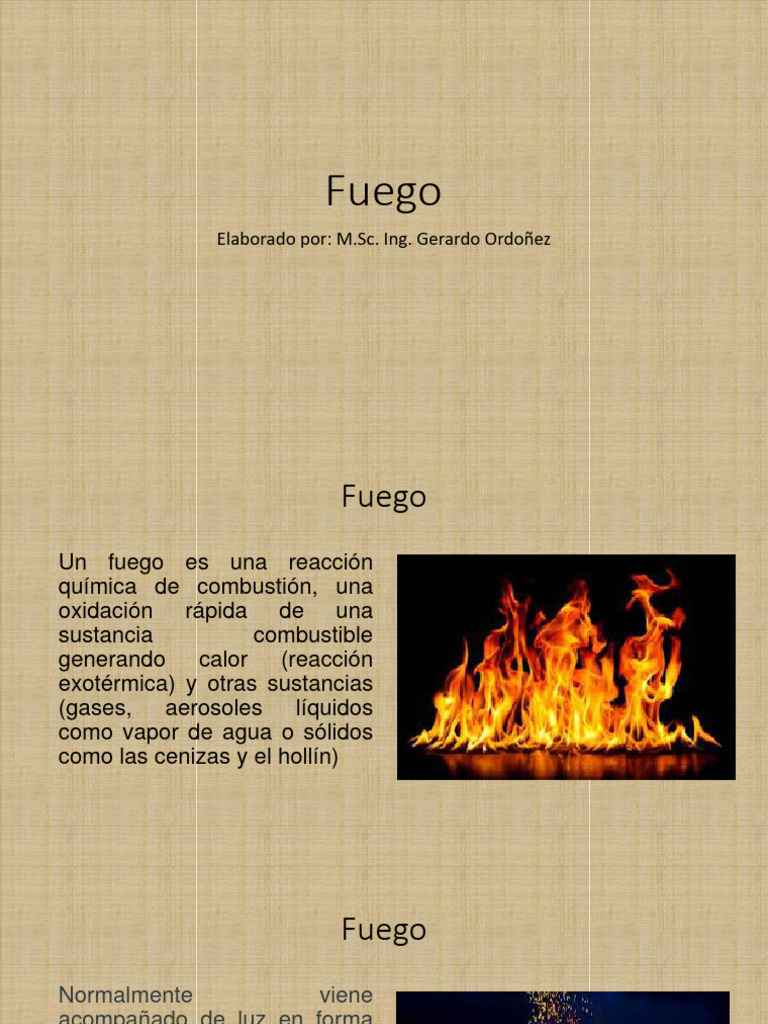 Conceptos Básicos sobre el Fuego | PDF | Combustión | Incendios
