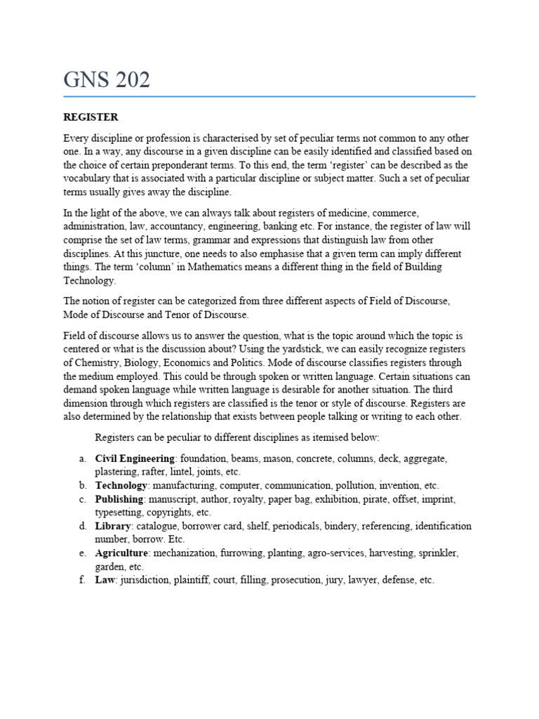 202 Note | Download Free PDF | Slang | Jargon