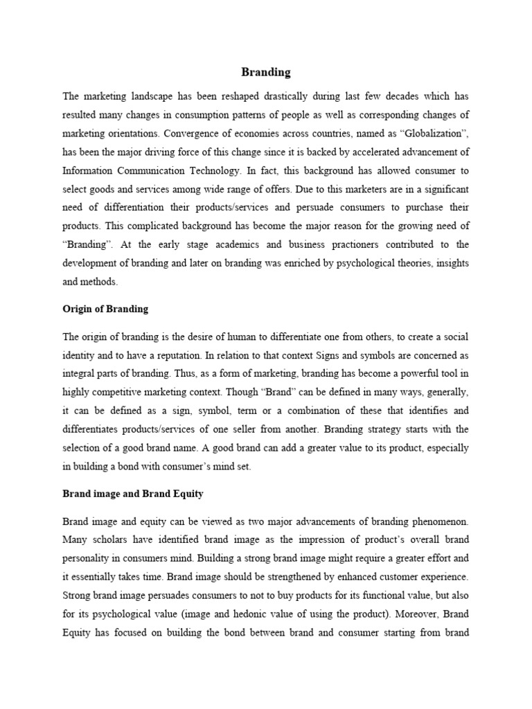 Branding | PDF | Brand | Marketing