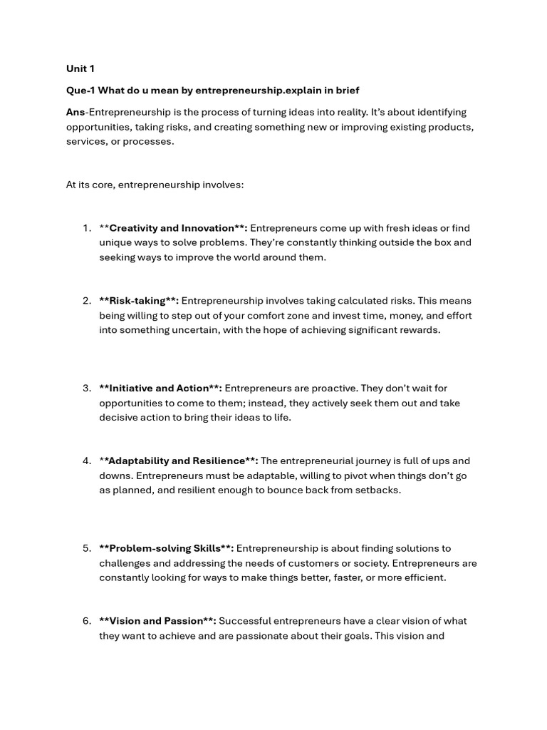 Entrepreneurship | PDF | Entrepreneurship | Innovation Entrepreneurship | PDF | Entrepreneurship | Innovation
