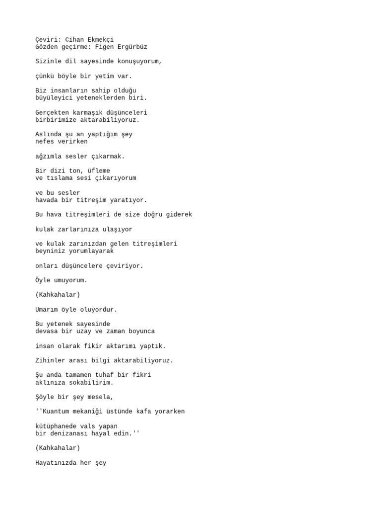 (Turkish) How Language Shapes The Way We Think - Lera Boroditsky - TED ...