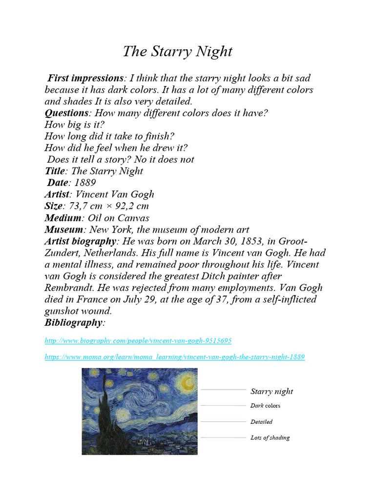 The Starry Night | PDF