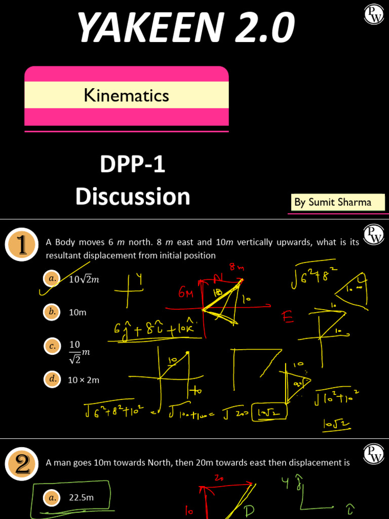 Kinematics Displacement Problems | PDF | Teaching Methods & Materials | Religion & Spirituality