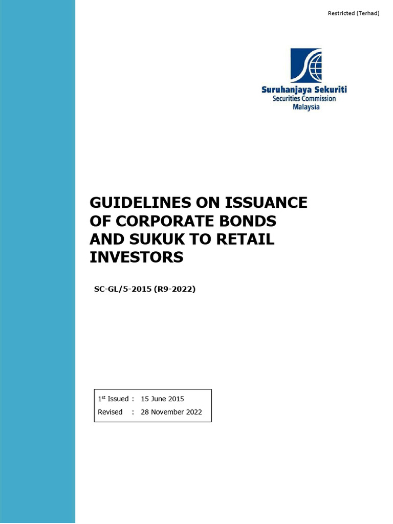 Guidelines on Issuance of Corporate Bonds and Sukuk to Retail Investors ...