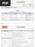 Risk Assessment for fencing sheet barrication work - Copy | PDF | Risk ...