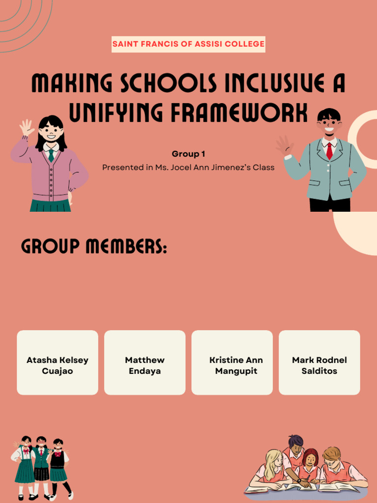 Making Schools Inclusive A Unifying Framework | PDF | Differentiated ...