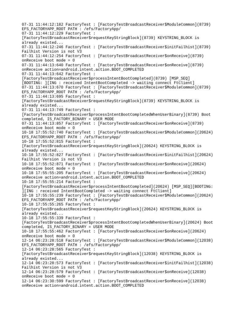 First Boot Log | PDF | Software | X86 Architecture