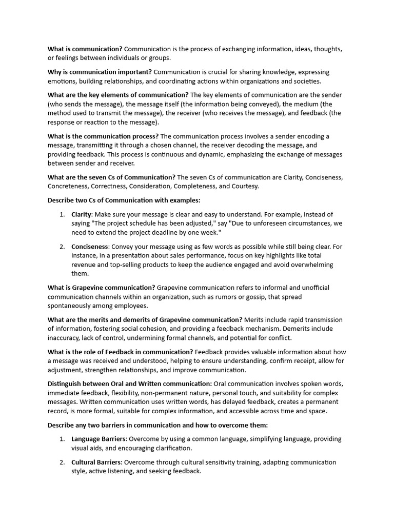 Pce Short | PDF | Communication | Social Psychology