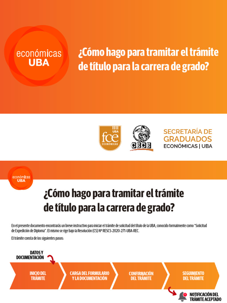 Tramite de Titulo TAD UBA - 220709 - 175010 | PDF