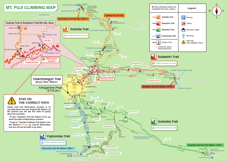 Mt. Fuji Trail Map Overview | PDF
