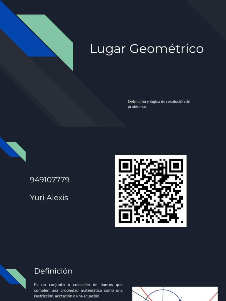 Definición y Lógica del Lugar Geométrico | PDF