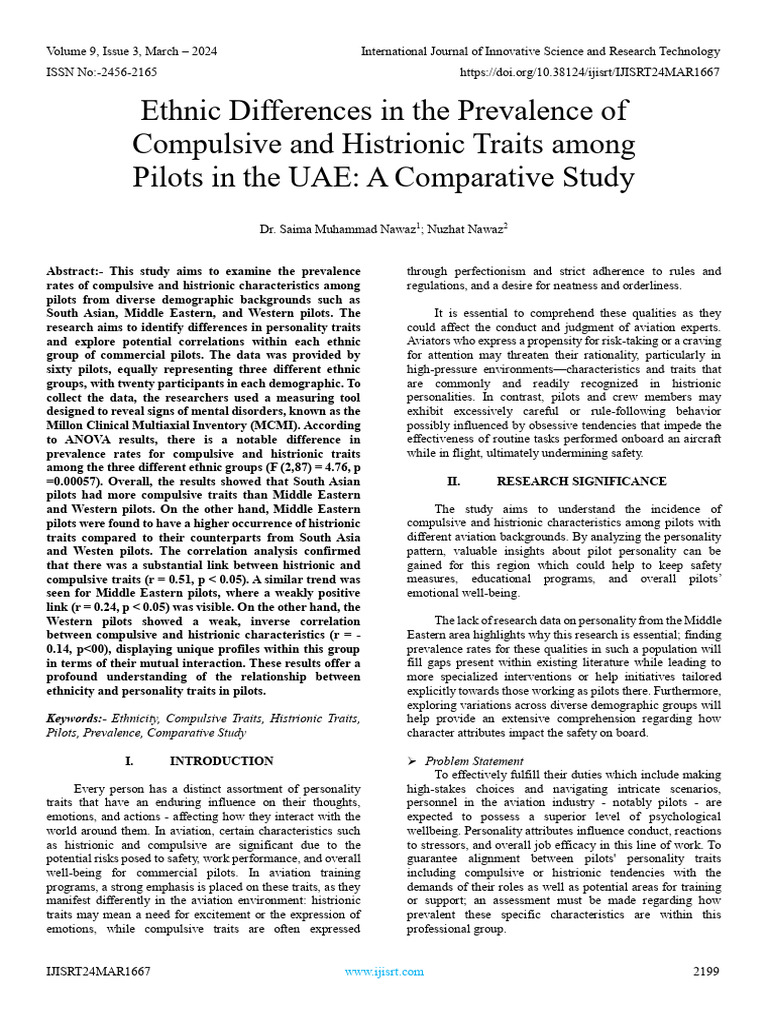 Ethnic Differences in The Prevalence of Compulsive and Histrionic ... Ethnic Differences in The Prevalence of Compulsive and Histrionic ...