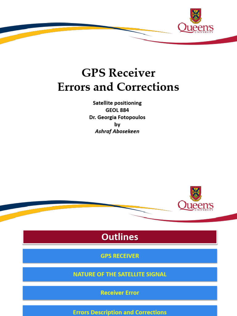 GPSReceiver Errorsand Corrections | PDF | Global Positioning System | Computer Engineering