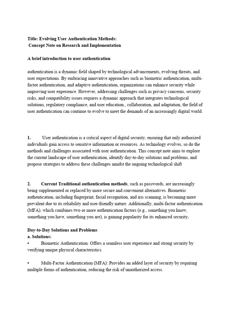 User Authentication and Access Control Mechanism | PDF | Authentication ... User Authentication and Access Control Mechanism | PDF | Authentication ...