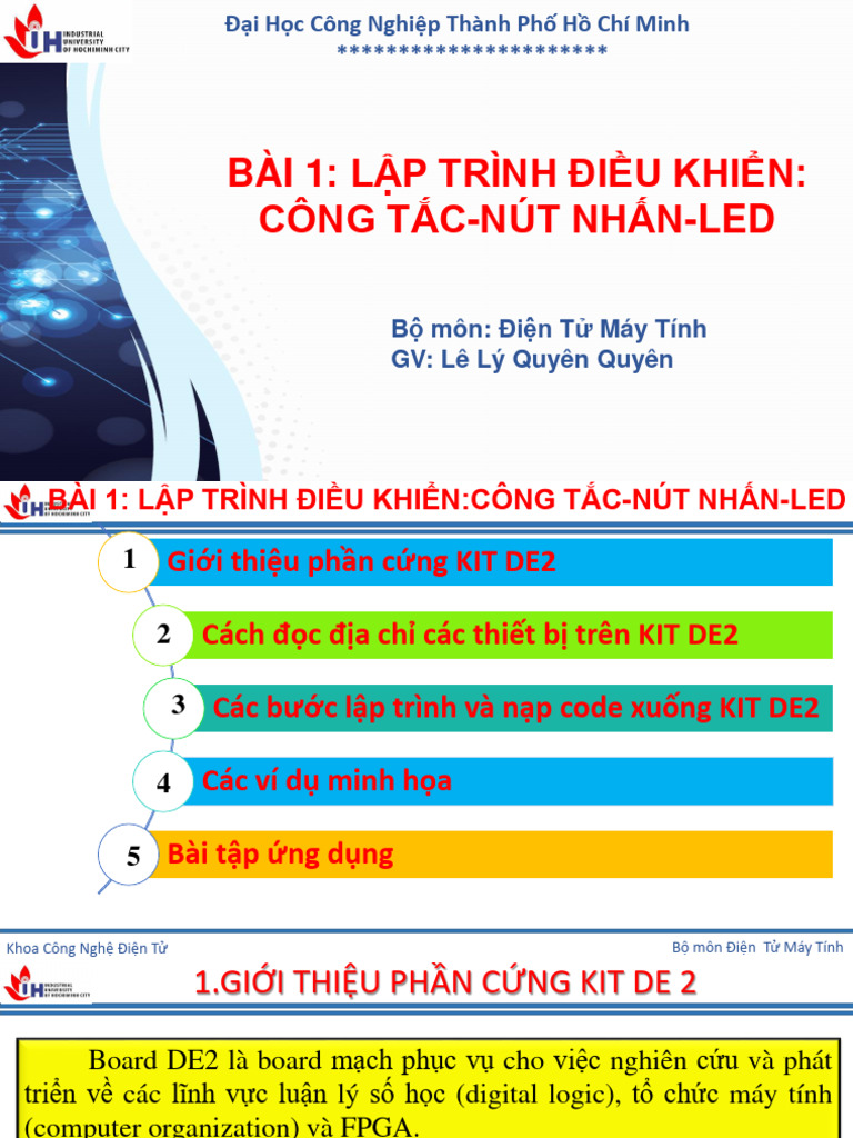 Bai 1 - Lap Trinh Dieu Khien Cong Tac, Nut Nhan, Led | PDF