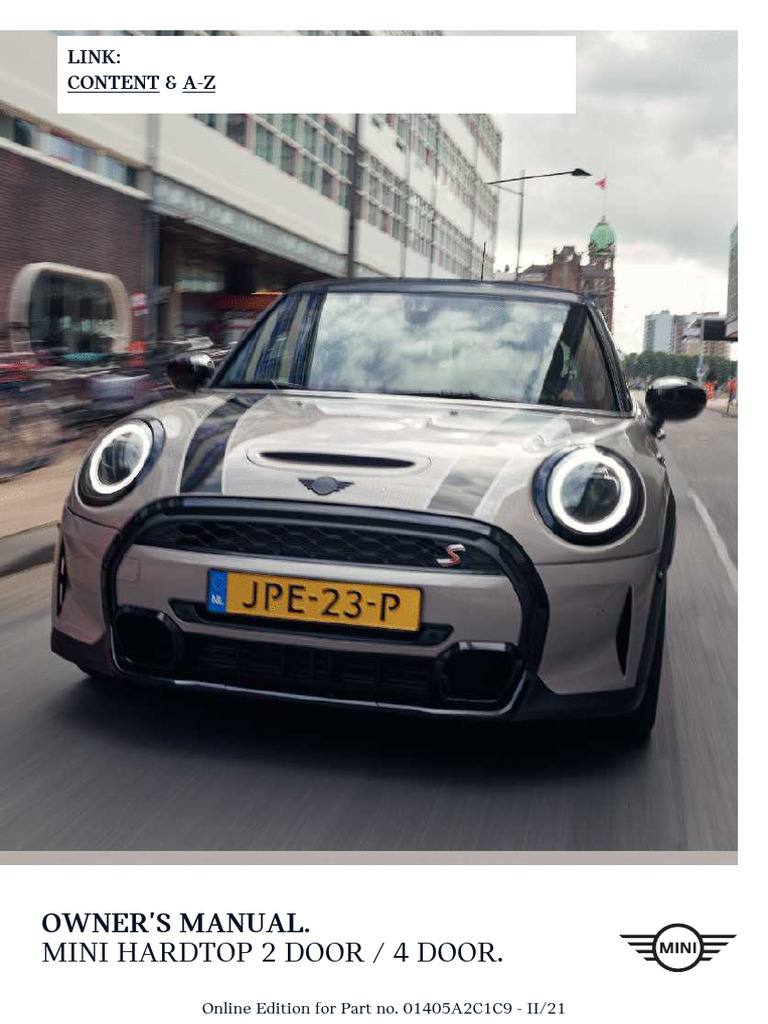 MINI Owners Manual F55 F56 SOP 3-2022 | PDF | Menu (Computing) | Vehicles