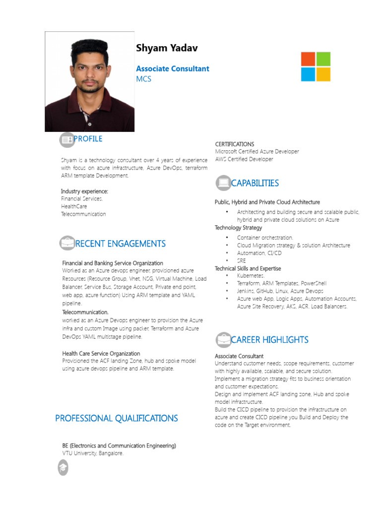 Shyam Resume | PDF | Microsoft Azure | Cloud Computing