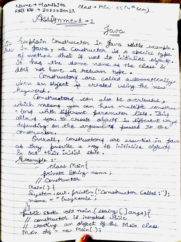 Harshita Java Assignment | PDF