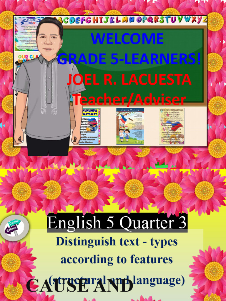 Cause and Effect PPT English 5 | PDF