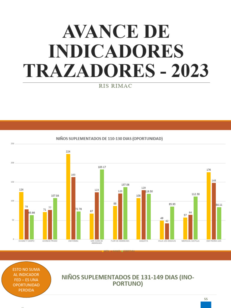 AVANCE DE INDICADORES TRAZADORES - 2023 | PDF