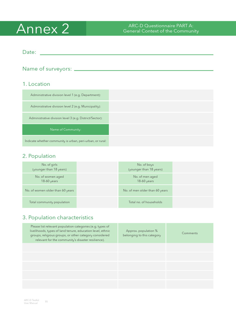 ARC-D Toolkit Part A Annex 2 | PDF | Risk | Tropical Cyclones