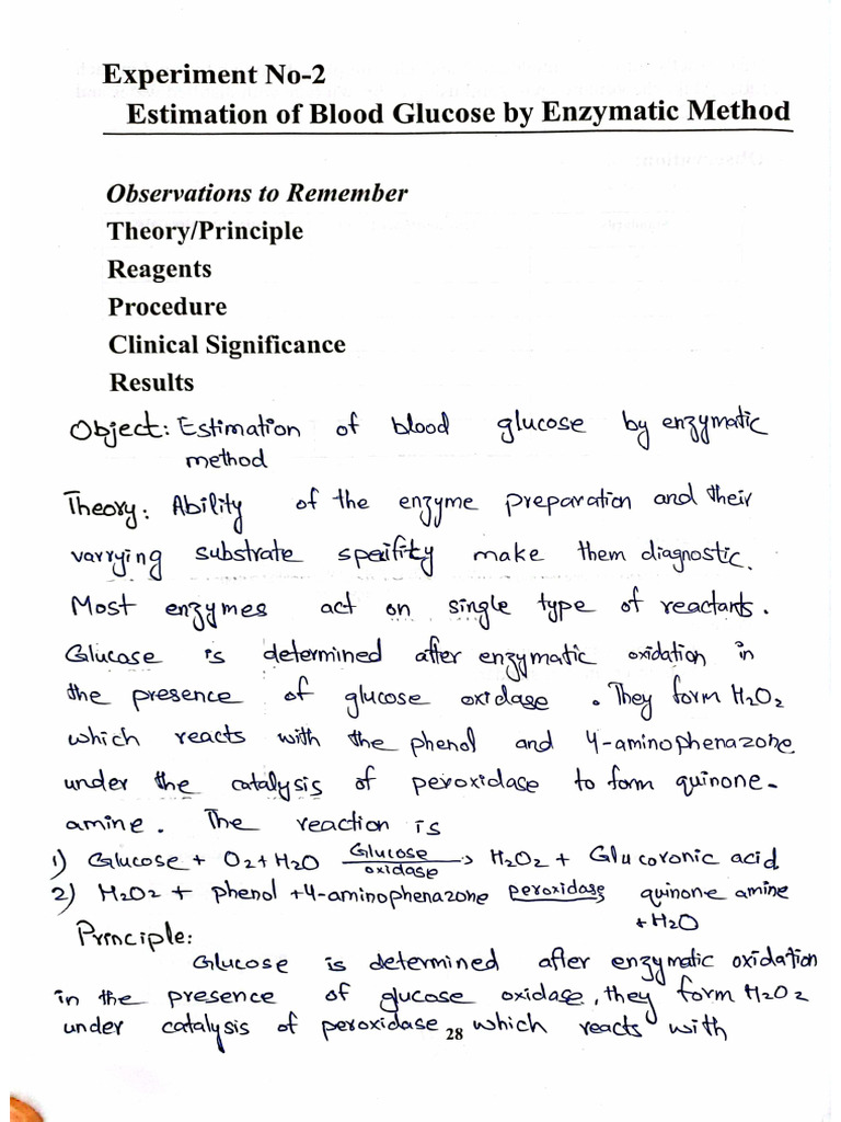 Biochemistry Practical Journal | PDF