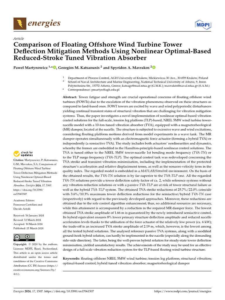 Comparison of Floating | PDF | Wind Turbine | Offshore Wind Power