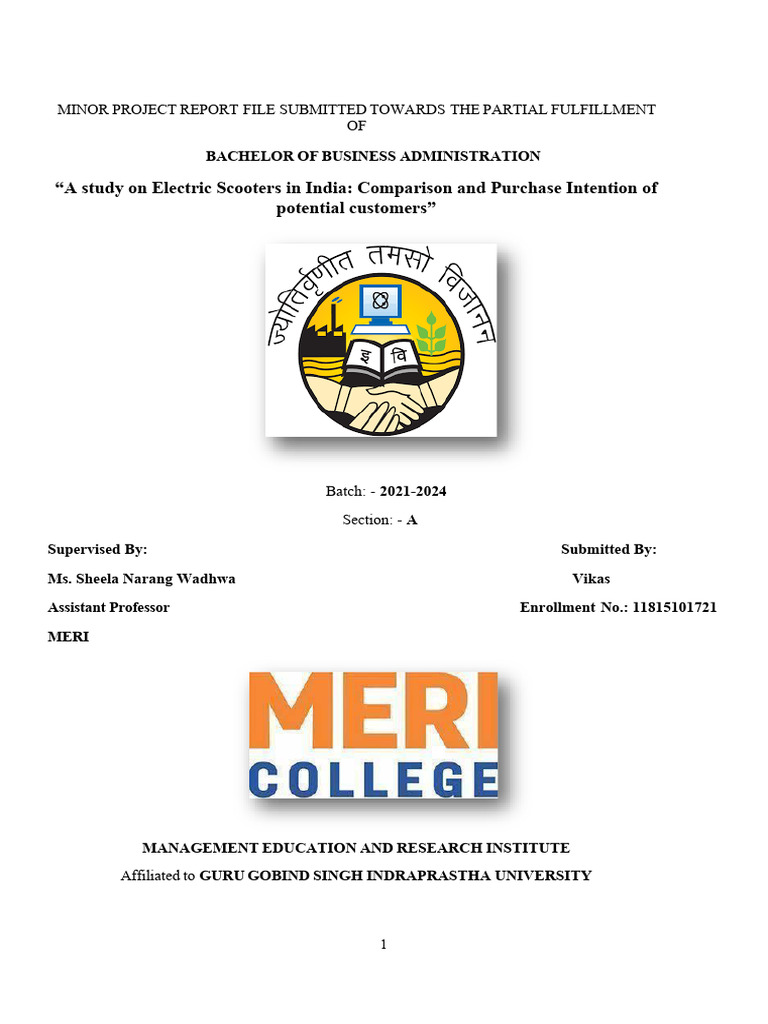 Final Minor Project Pdf Electric Vehicle Spss