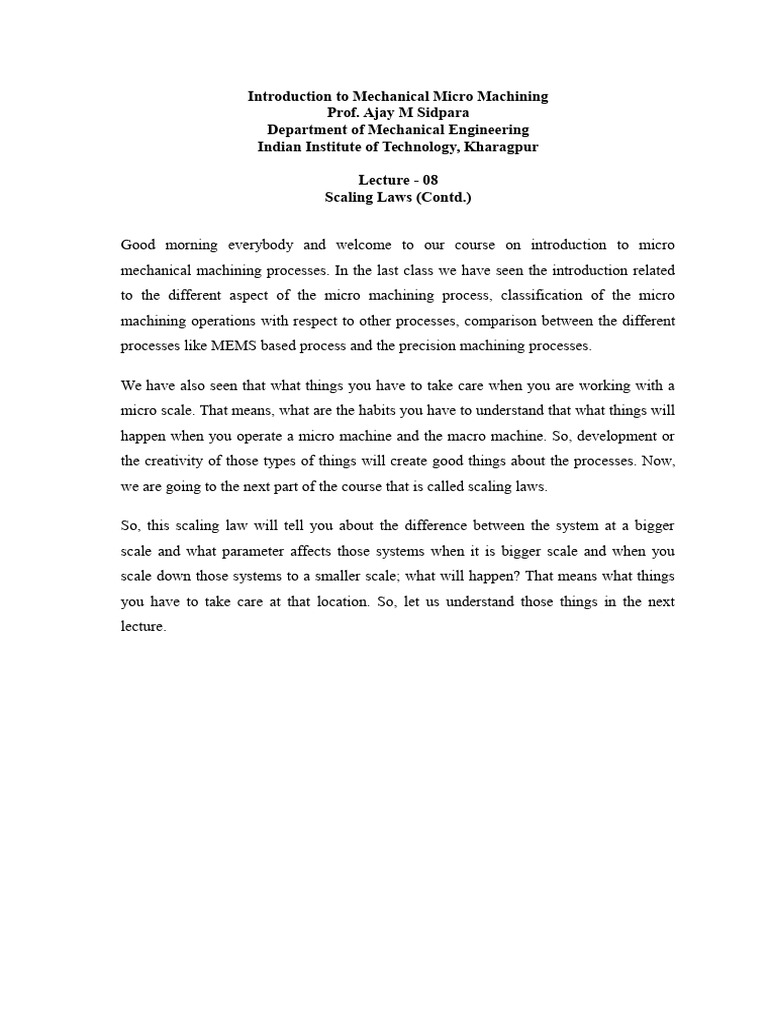 Scaling Law | PDF | Force | Surface Tension