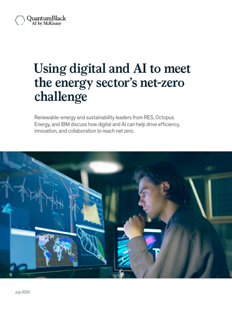 Using Digital and Ai To Meet The Energy Sectors Net Zero Challenge ...