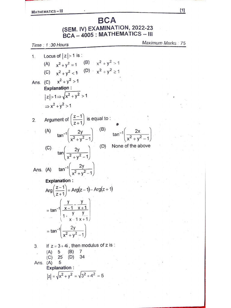 Mathematics III Sem 4 | PDF