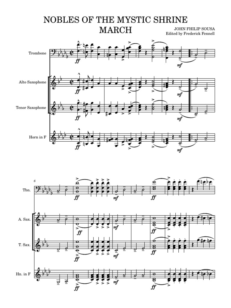 Nobles of The Mystic Shrine March | PDF | Popular Music | Musicology