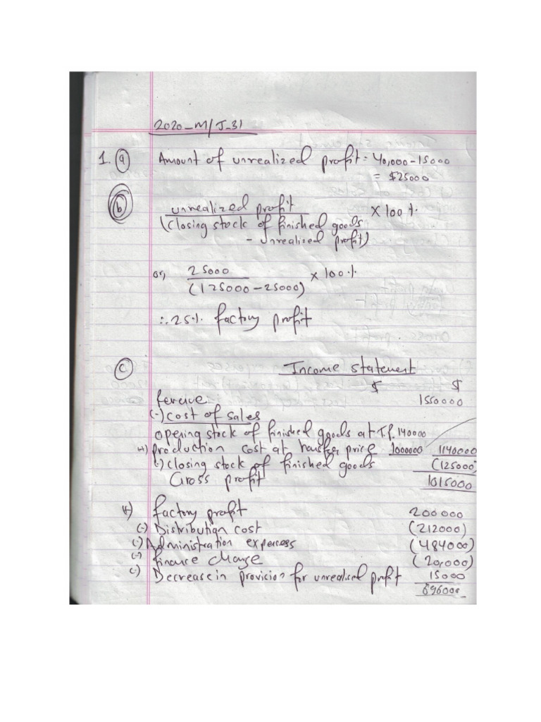 Manufacturing AC Chapter Wise A2 Accounting | PDF