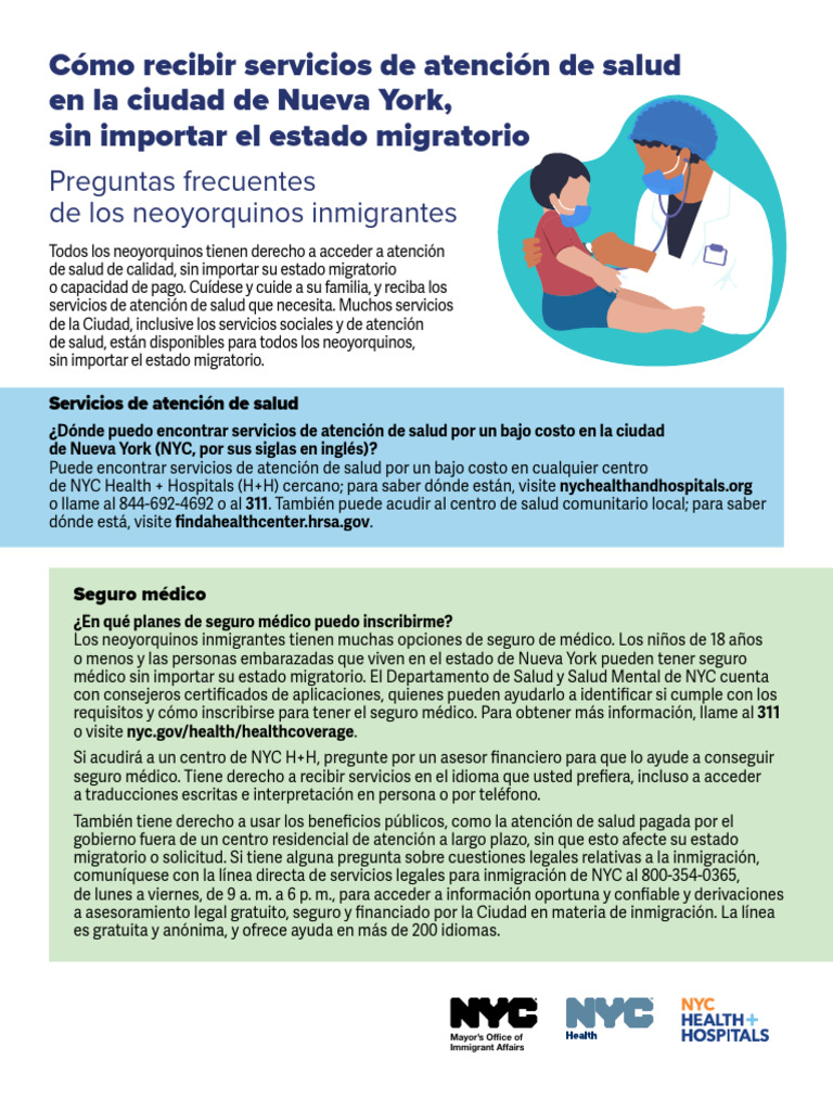 Immigrant Health Faq SP | PDF | Medicare (Estados Unidos) | Nueva York