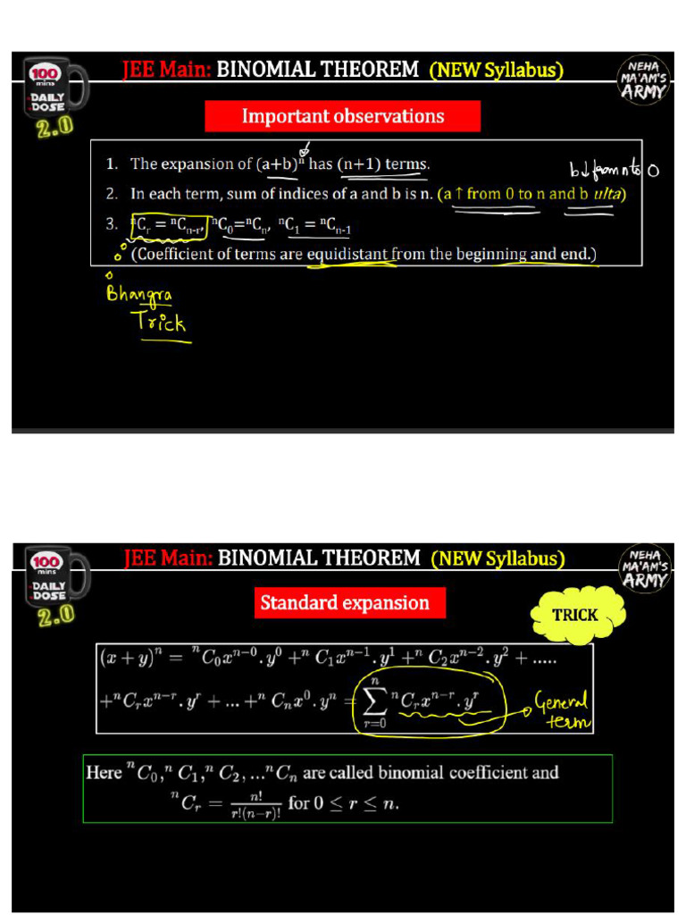 Binomial One Shot Pdf