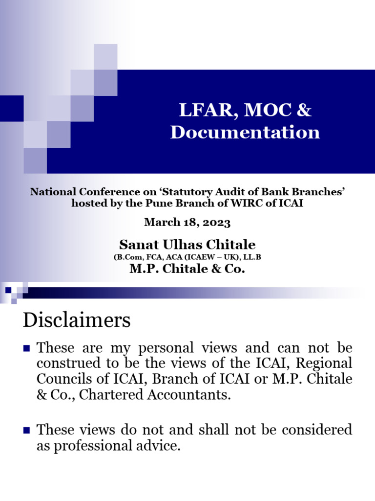 On LFAR | PDF | Audit | Valuation (Finance)