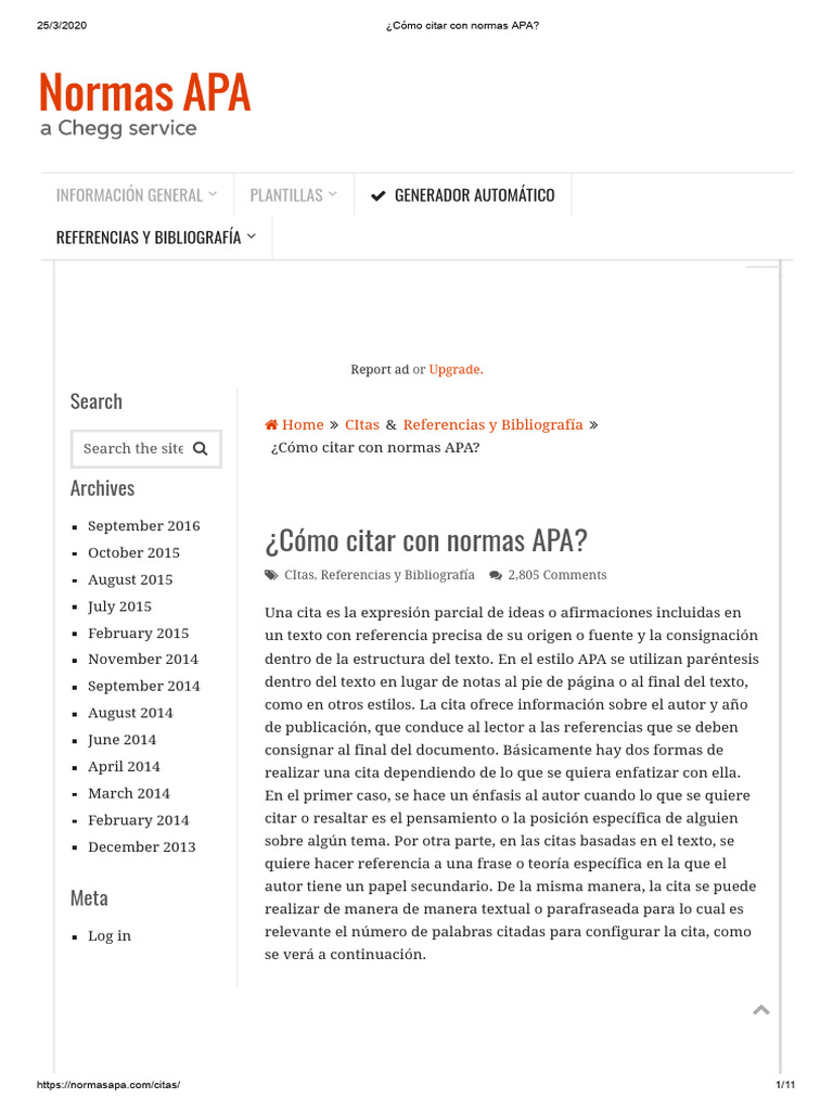 _Como_citar_con_normas_APA_ | PDF | Estilo apa | Comillas