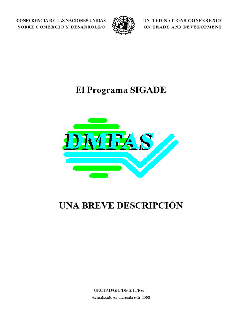 Programa SIGADE: Gestión de Deuda UNCTAD | PDF | Deuda | Presupuesto