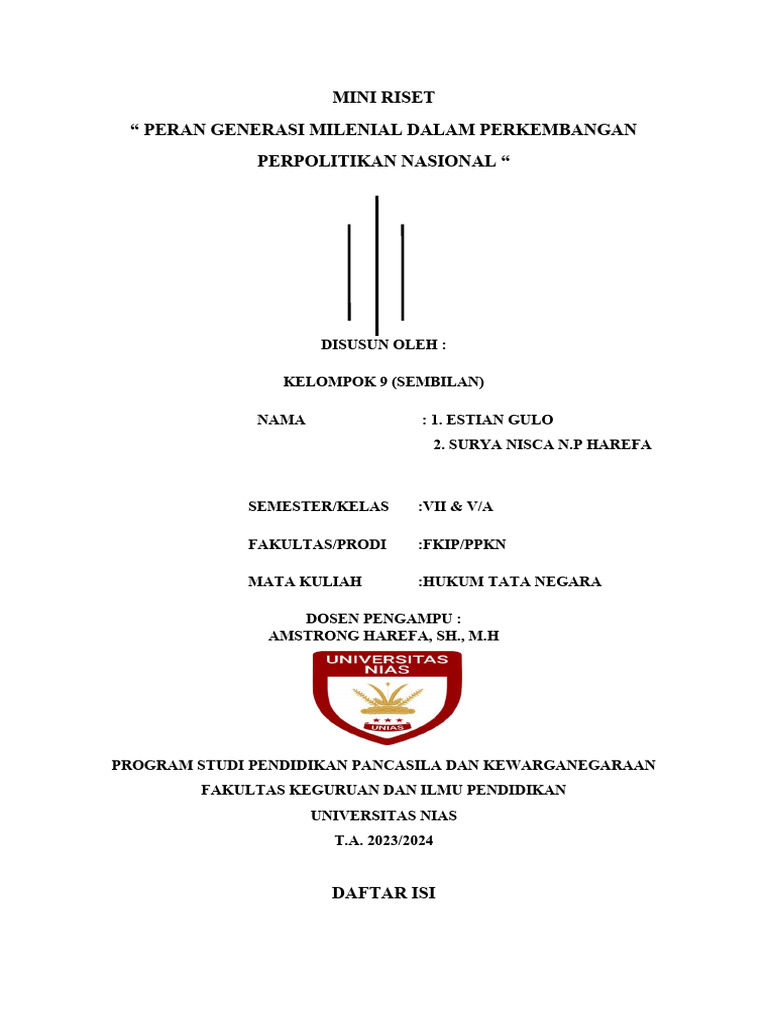 MINI RISET Kel.9 Hukum Tata Negara | PDF