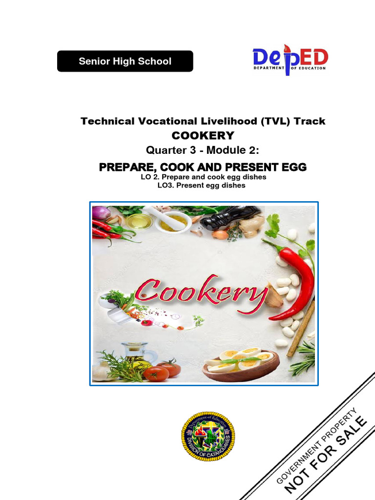 Q3 M2 TVL HE Cookery Prepare and Present Egg Dishes F | PDF | Egg White ...