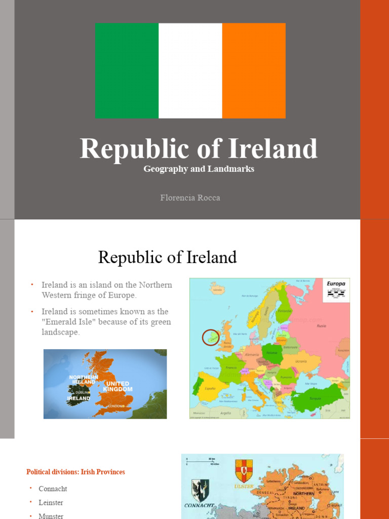 Republic of Ireland - Geography and Landmarks | PDF | Ireland | Agriculture