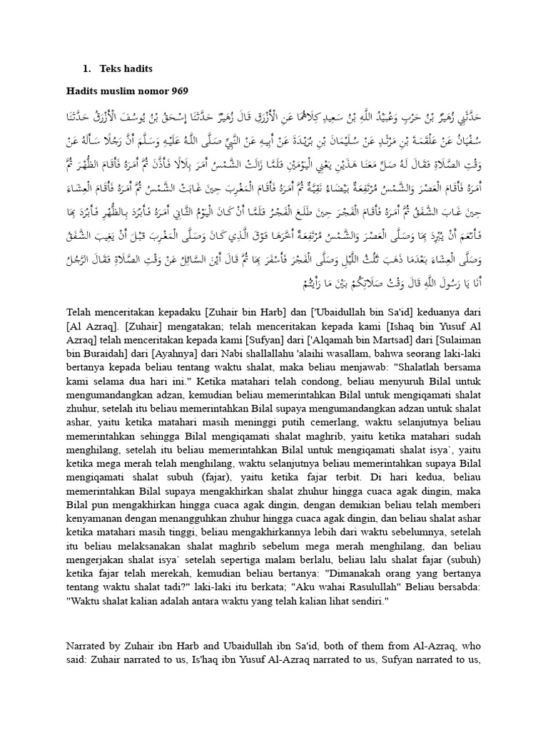Hadits Tarbawi | PDF