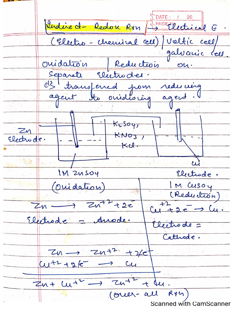 Cell Potential and Nernst Equation | PDF