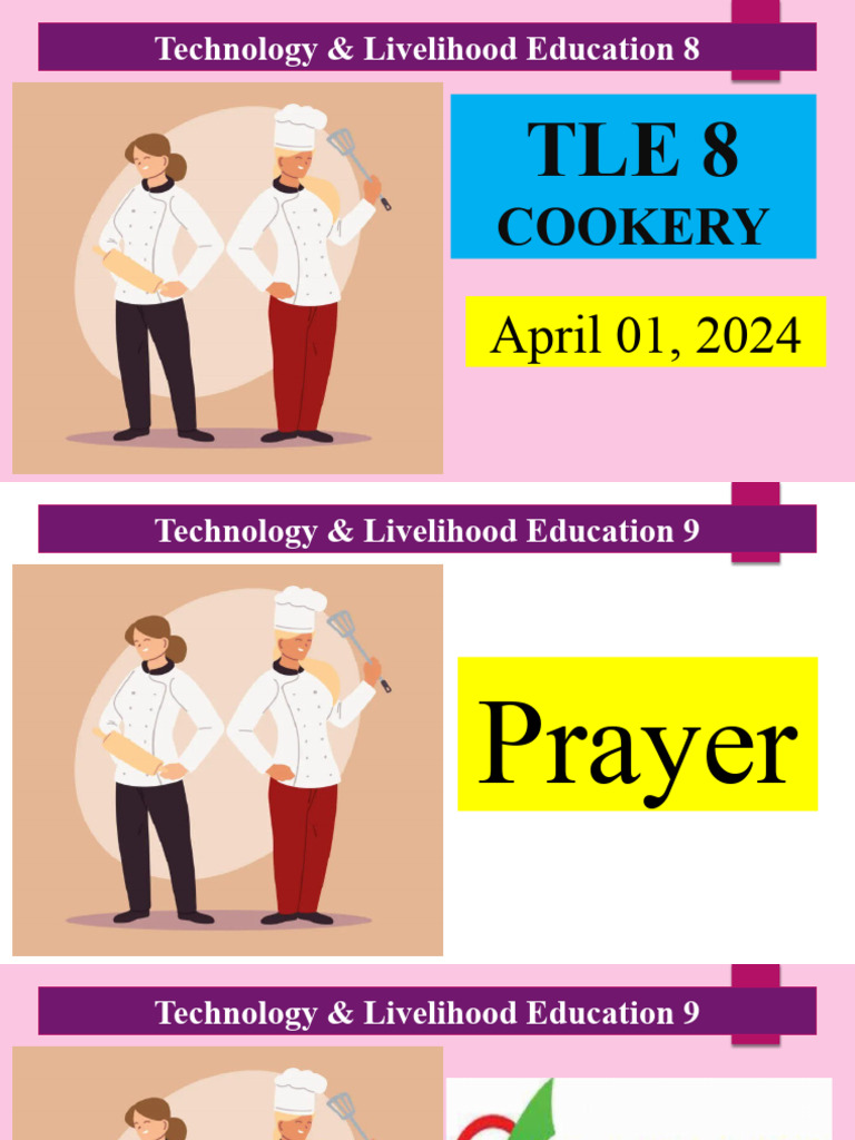 TLE 8 Cookery: Kitchen Tools Guide | PDF